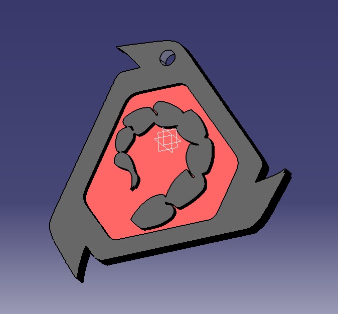 STL file Command & Conquer Keychain・3D print design to download・Cults