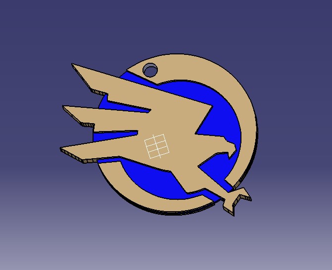 STL file Command & Conquer Keychain・3D print design to download・Cults