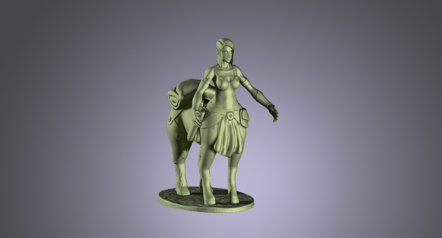 STL file centaur famale centaur woman・3D printing template to download ...