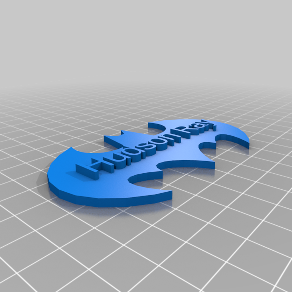 Archivo STL gratis Placa de Batman_Hudson・Plan de la impresora 3D para ...