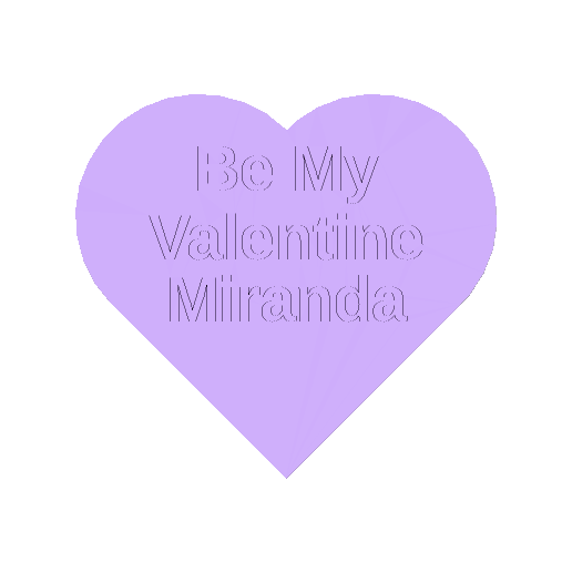 Free STL file Message Heart・Design to download and 3D print・Cults