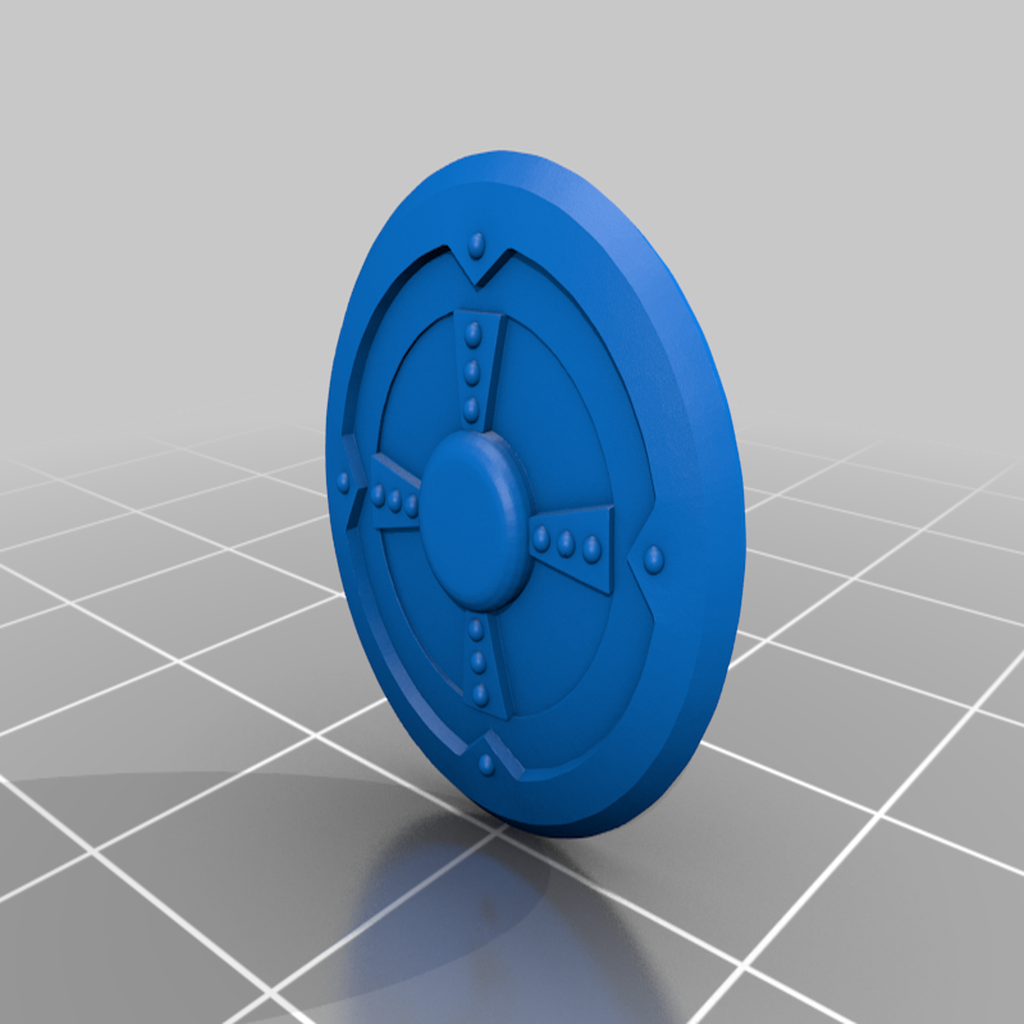 Free STL file Round Shield and Wolf Shield 🛡️・3D printable model to ...