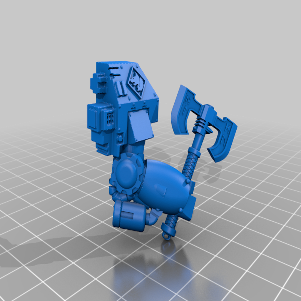 Free STL file Venerable Axe and Shield 🪓・Template to download and 3D ...