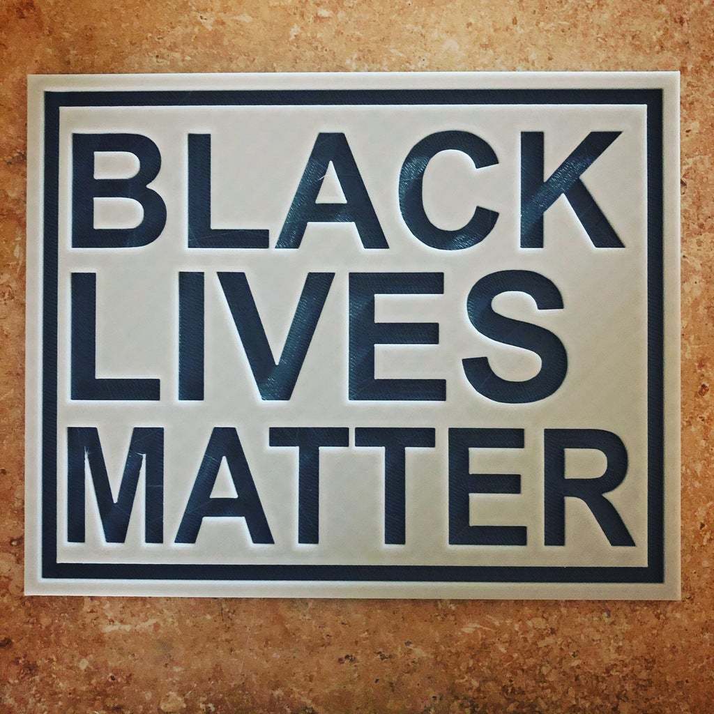 Download free STL file BLM Sign • 3D printing template ・ Cults