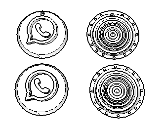 STL file WhatsApp Assemblable Keychain and Tab・3D printing idea to ...