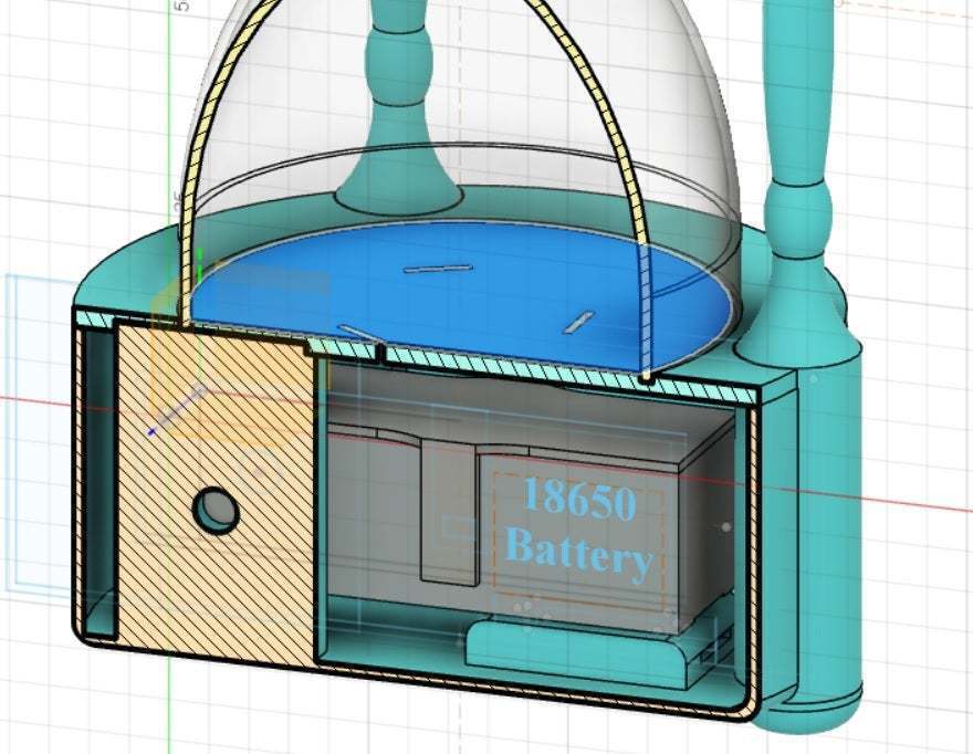 Free STL file Hourglass lamp.18650・3D print design to download・Cults