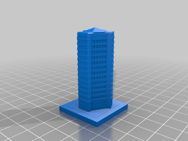 Free STL file GreebleCity: The Trigon Building・3D print object to ...