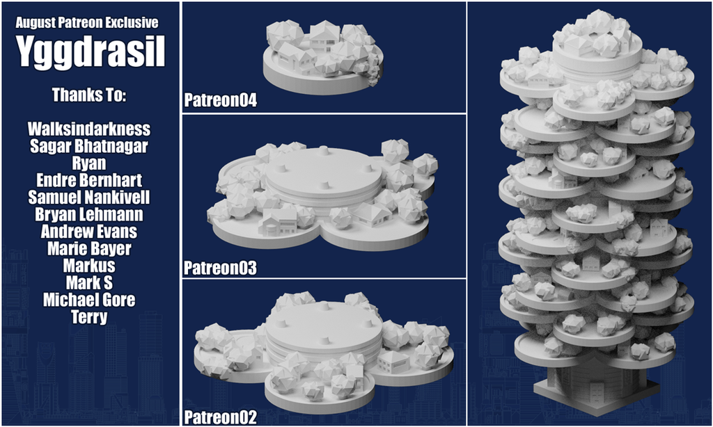 Free STL file GreebleCity: August Patreon Exclusive・3D printer model to ...