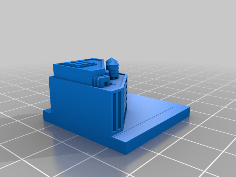 Download free STL file GreebleCity: Train station • 3D print design ・ Cults