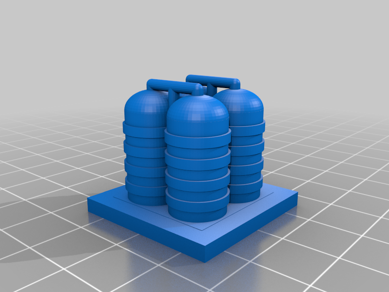 Free STL file GreebleCity: Gas Storage・3D printing model to download・Cults