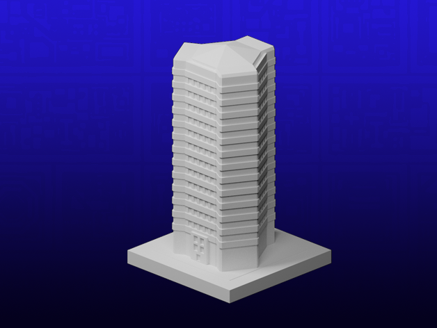 Free STL file GreebleCity: The Trigon Building・3D print object to ...