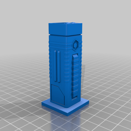 Download free STL file GreebleCity Cyberpunk: The Power Bank • 3D print ...