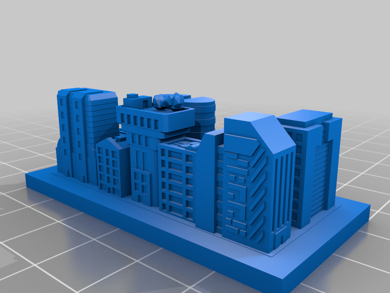 Free STL file GreebleCity Cyberpunk: Futuristic Greeble・Object to ...