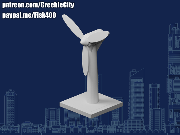 Free STL file GreebleCity: Wind power plant・3D printable design to ...