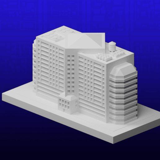Download free STL file GreebleCity: Office Building • 3D printing ...