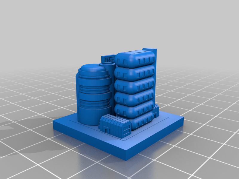 Free STL file GreebleCity Cyberpunk: Futuristic Greeble III・3D printer ...