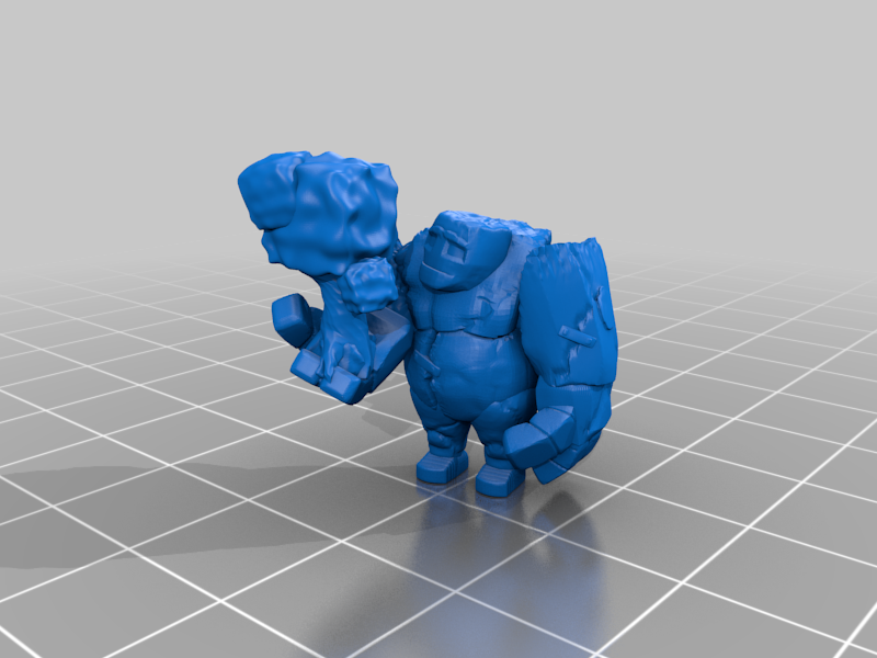Free STL file Friendly Golem・Design to download and 3D print・Cults
