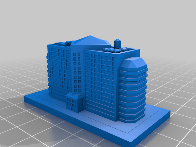 Free STL file GreebleCity: Office Building・3D print object to download ...