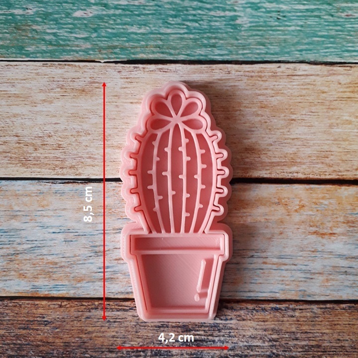 Archivo STL Cactus cutter and stamp - Cortante y marcador Cactus 08 🌵 ...