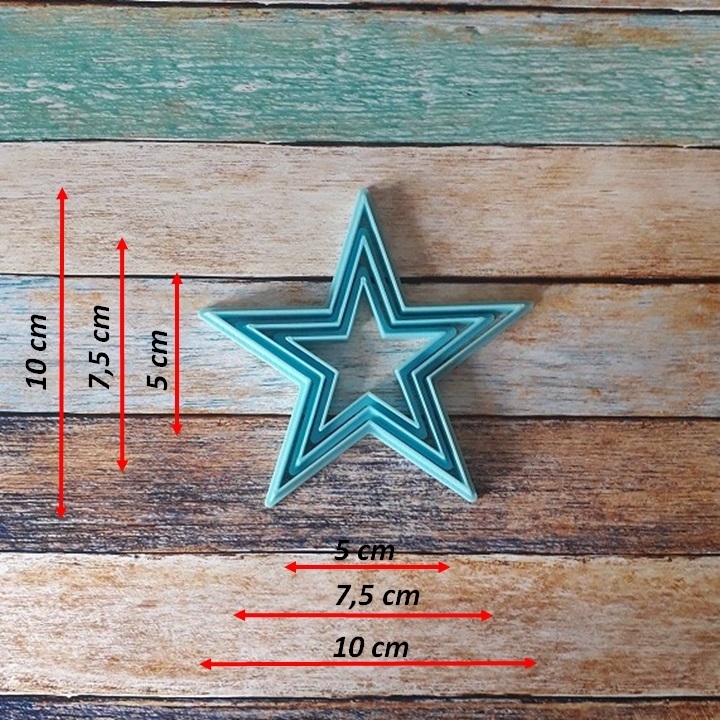 STL file Cookie cutters kit stars - Star cutter set 01・3D printer ...