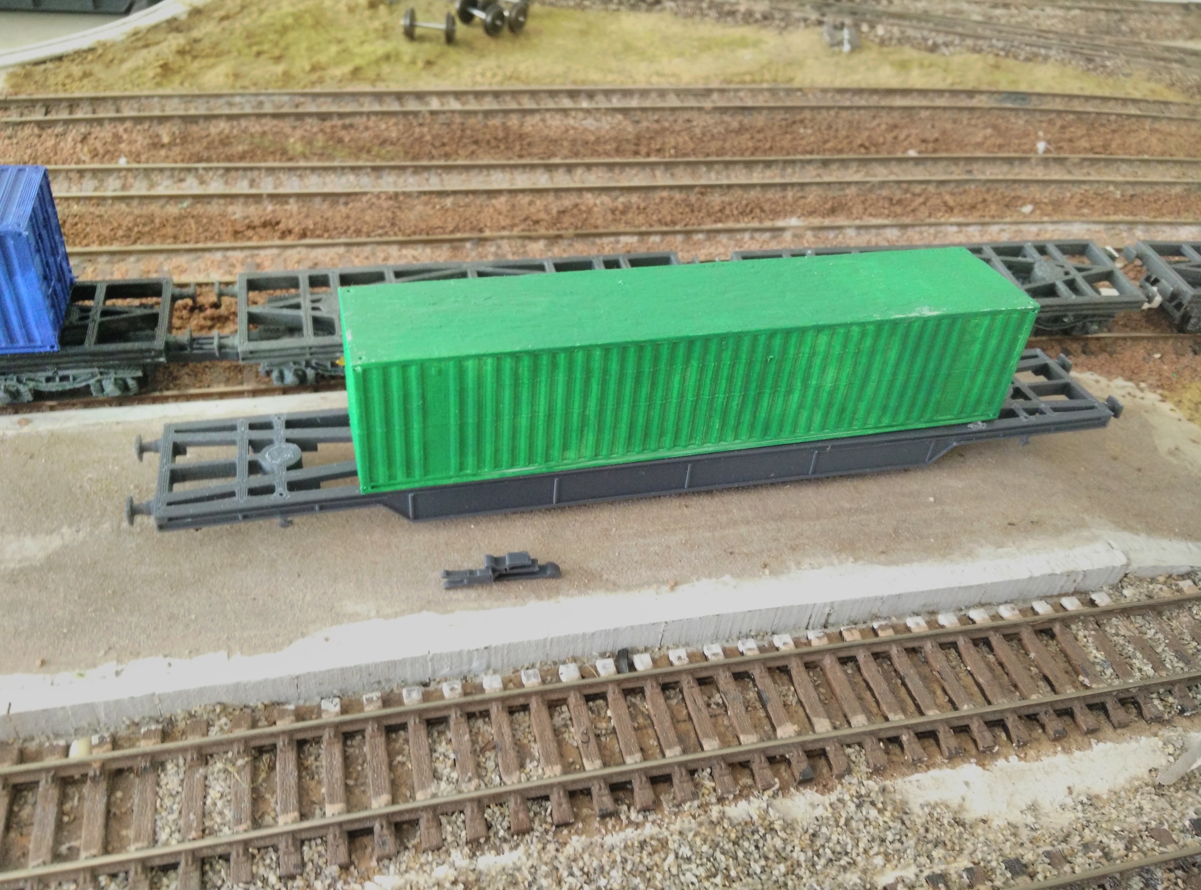 Télécharger fichier STL TRAIN : Wagon porte container long HO 1:87 ...