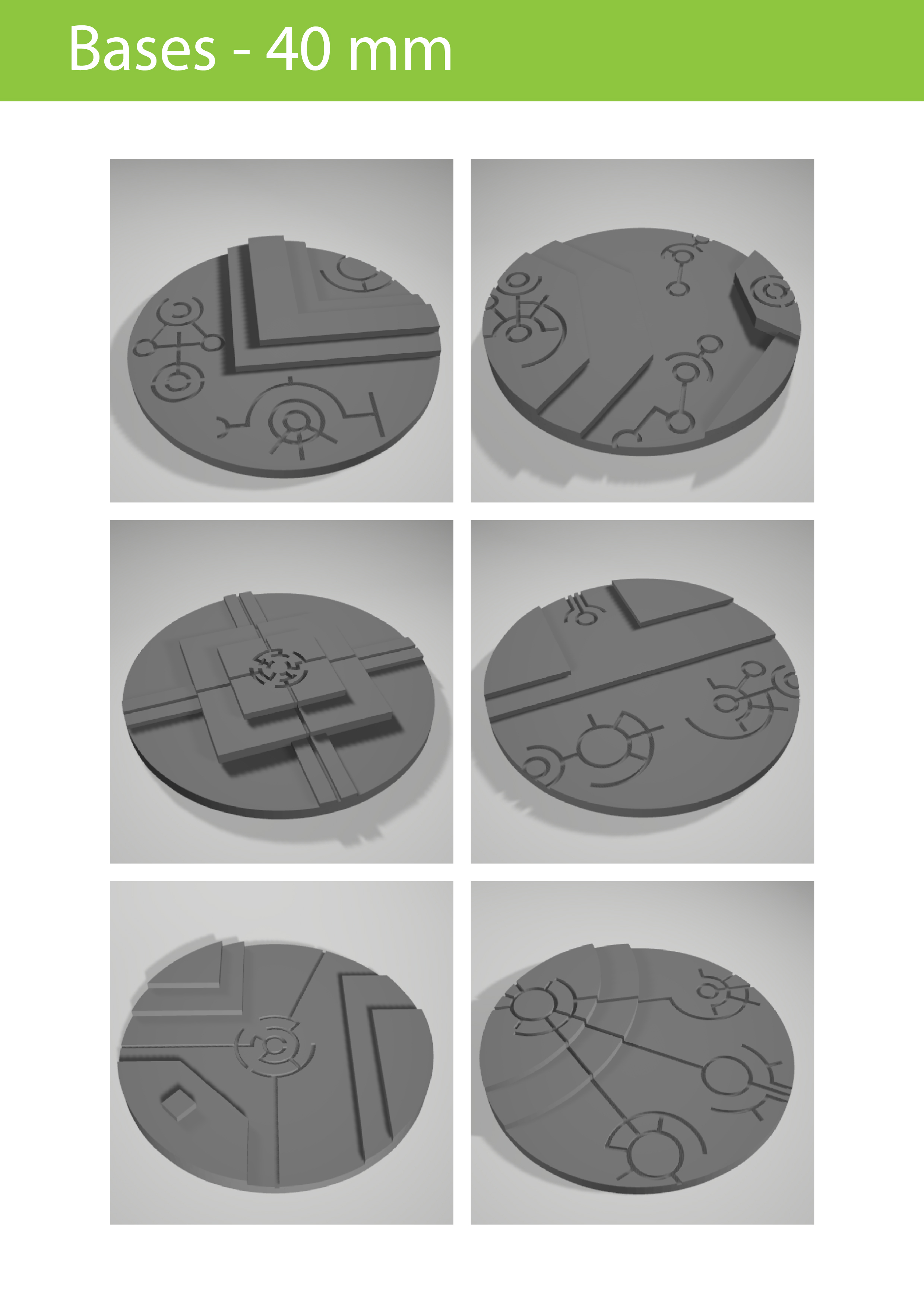 Fichier STL BASES DE TOMBES NÉCRO 40 MM・Modèle imprimable en 3D à ...