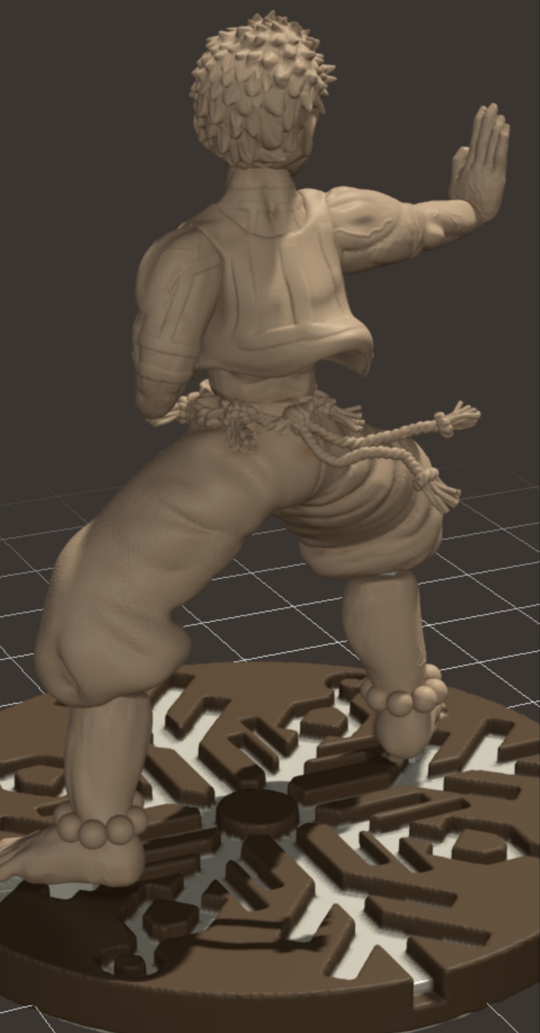 OBJ file Akaza - Demon Slayer: Kimetsu no Yaiba 👾・3D printer model to ...