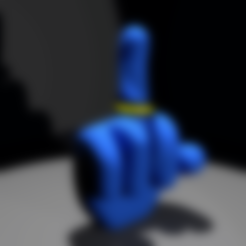 Download free 3D print files Middle Finger Ring ・ Cults