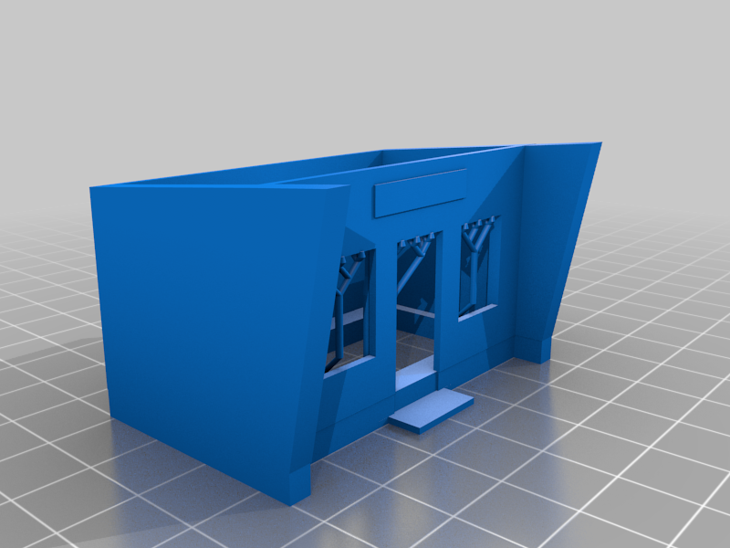 Free 3D file H0 TT Building Train station Bf Neuendorf without roof ...