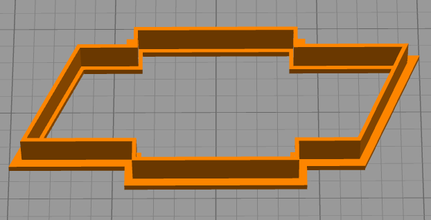 STL file Cutter cookie chevrolet logo cortante galletita・3D printable ...