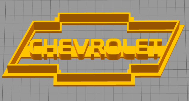 STL file Cutter cookie chevrolet logo cortante galletita・3D printable ...