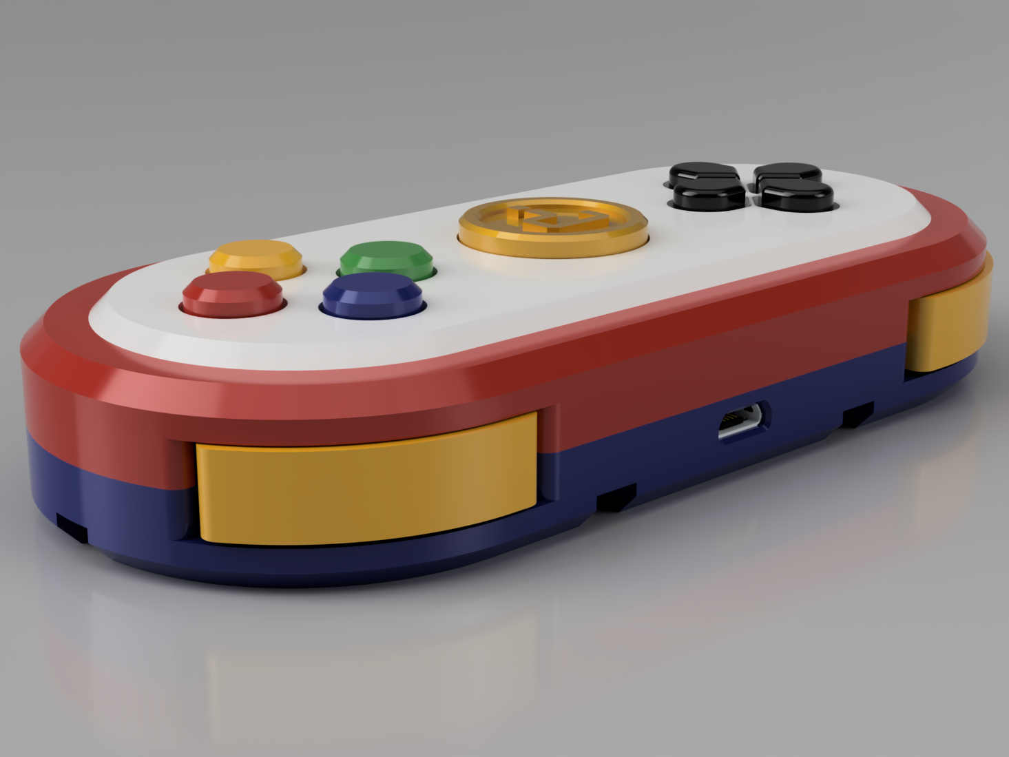 STL-Datei Retro-Gamepad 🎲・Design für 3D-Drucker zum herunterladen・Cults