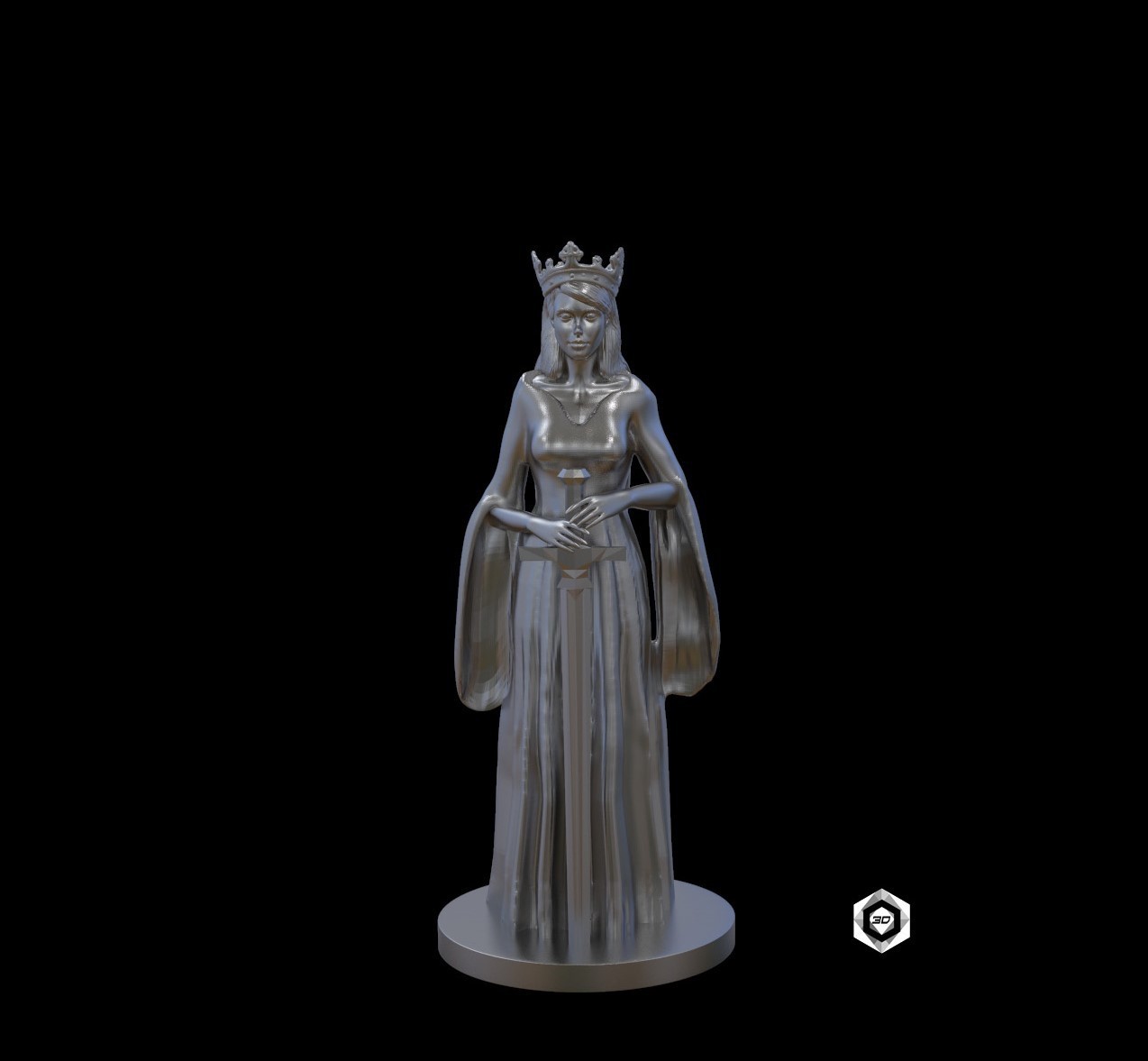 STL file Queen Chess Piece・3D print design to download・Cults