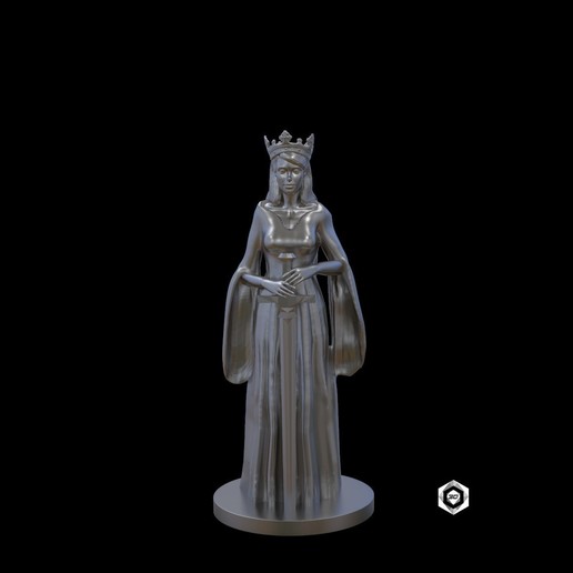 Download OBJ file Queen Chess Piece • 3D printing model ・ Cults