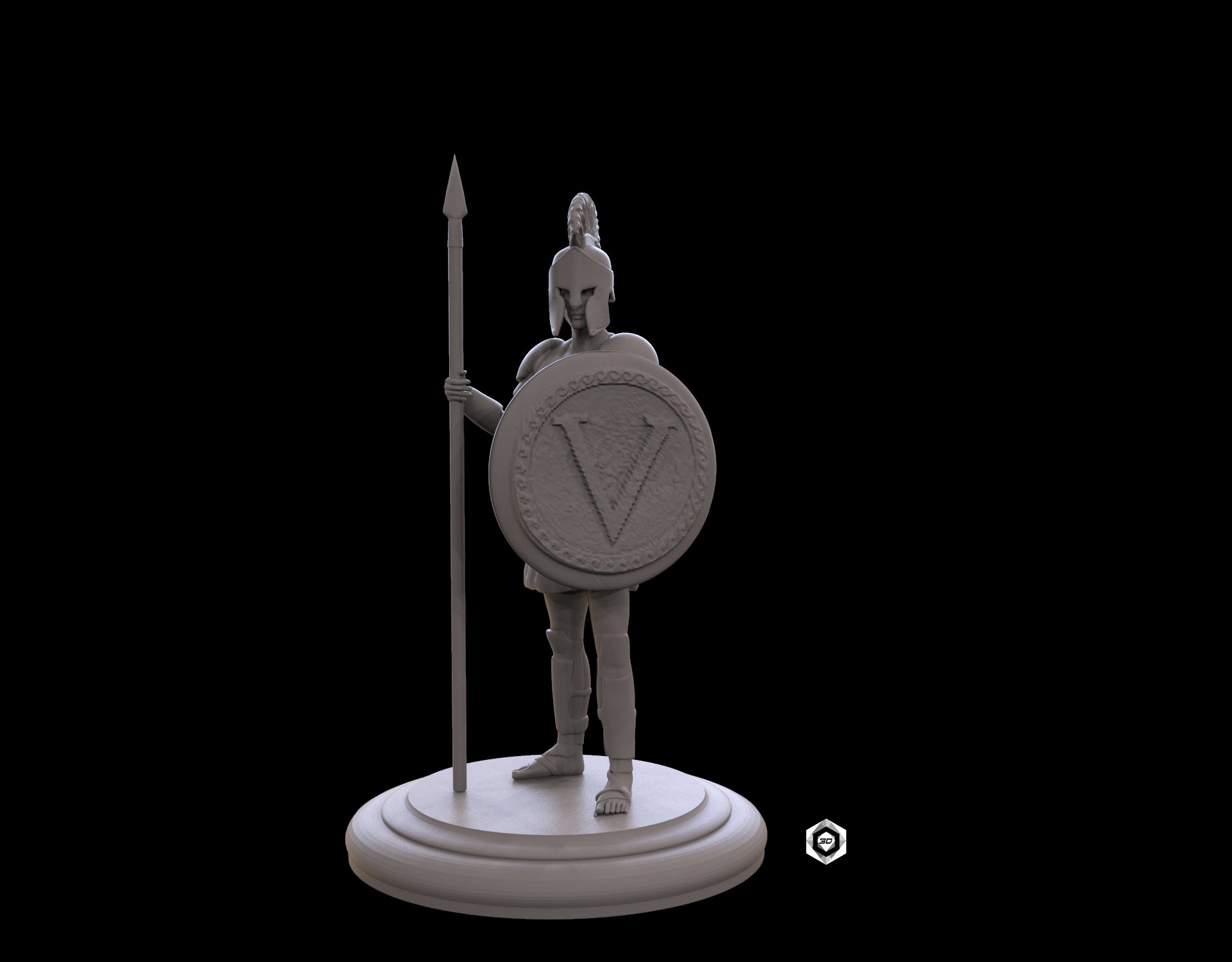 STL file Greek soldier・3D print model to download・Cults