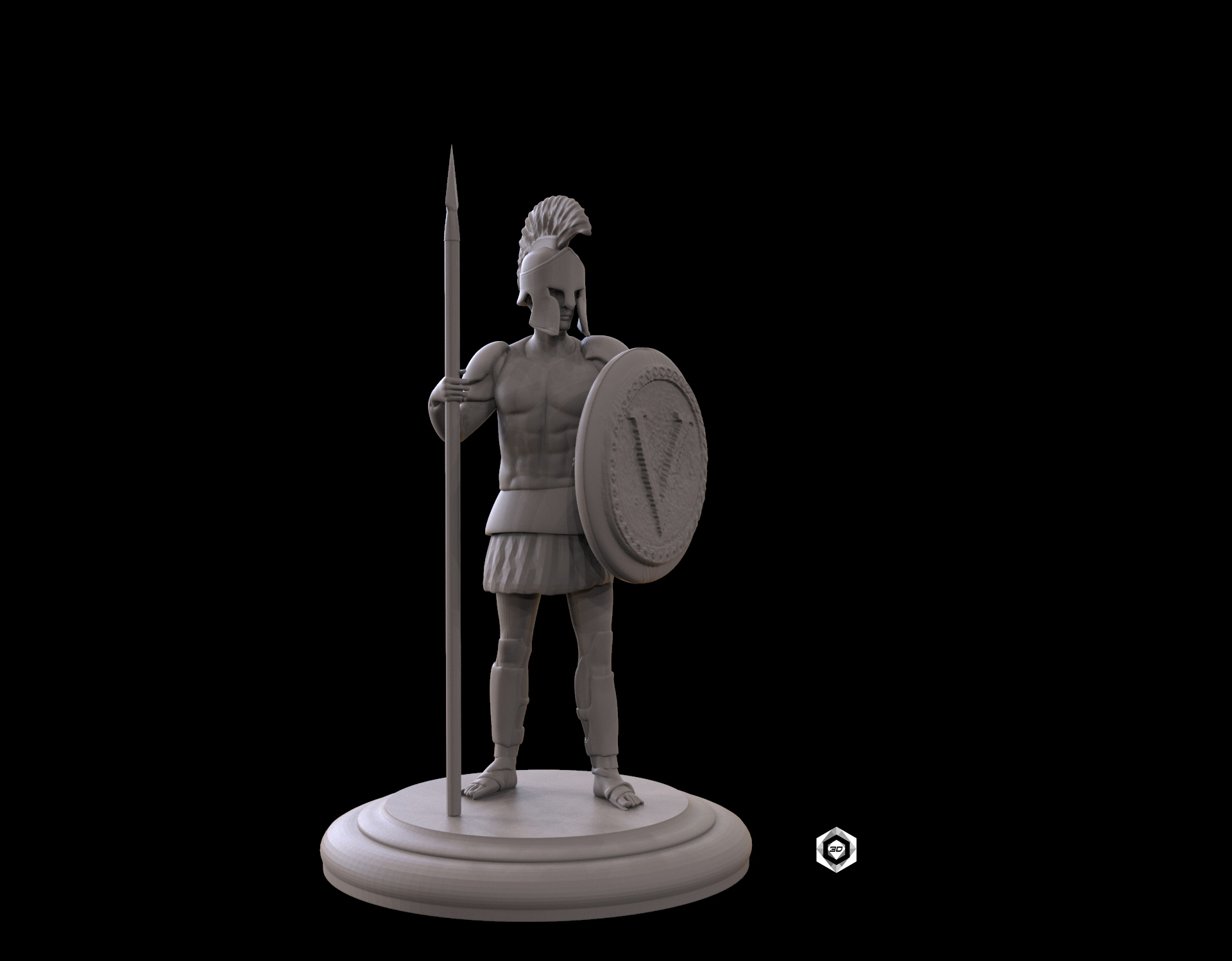 STL file Greek soldier・3D print model to download・Cults