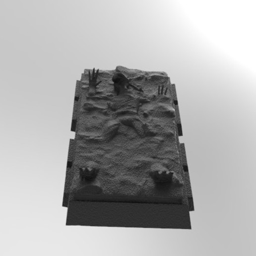 Download STL file JAR JAR BINKS CARBONITE FANART • 3D printing template ...