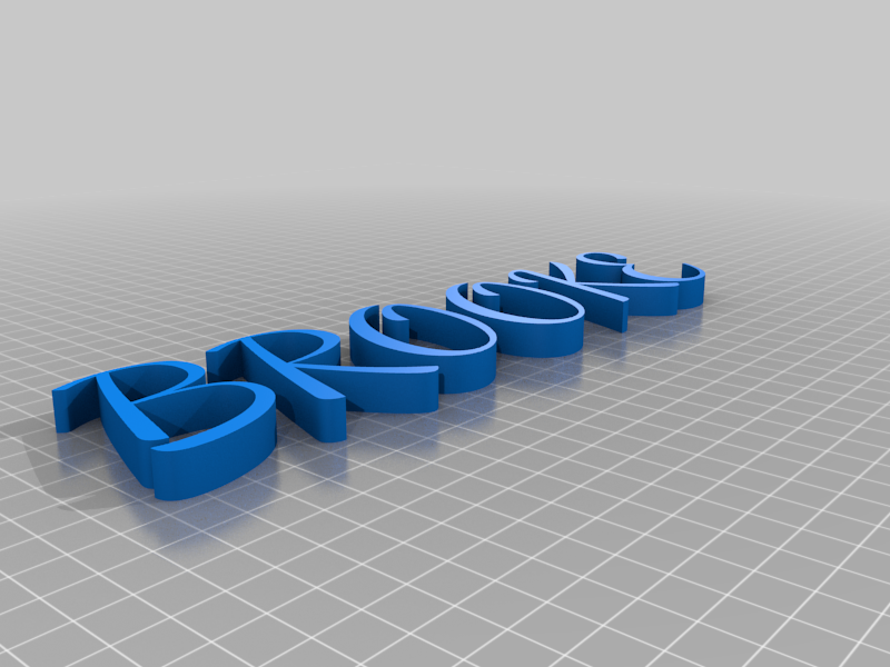 Free 3D file BROOKE TEXT・3D print object to download・Cults