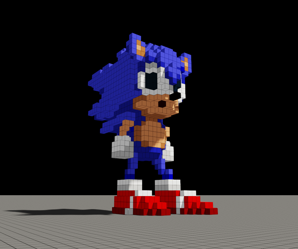 STL file Sonic the Hedgehog・3D printer design to download・Cults