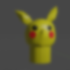 Download 3D printing models pikachu pencil head ・ Cults