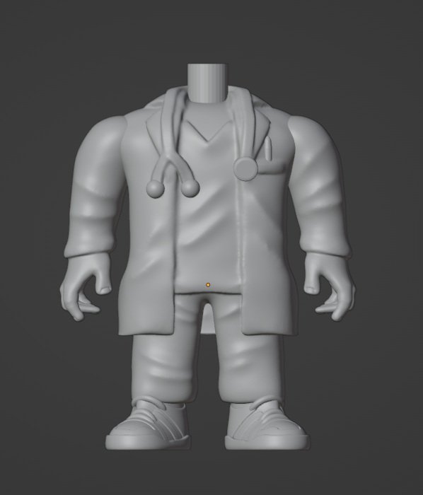 STL file Funko Pop Body - Doctor 🩺・3D printer design to download・Cults