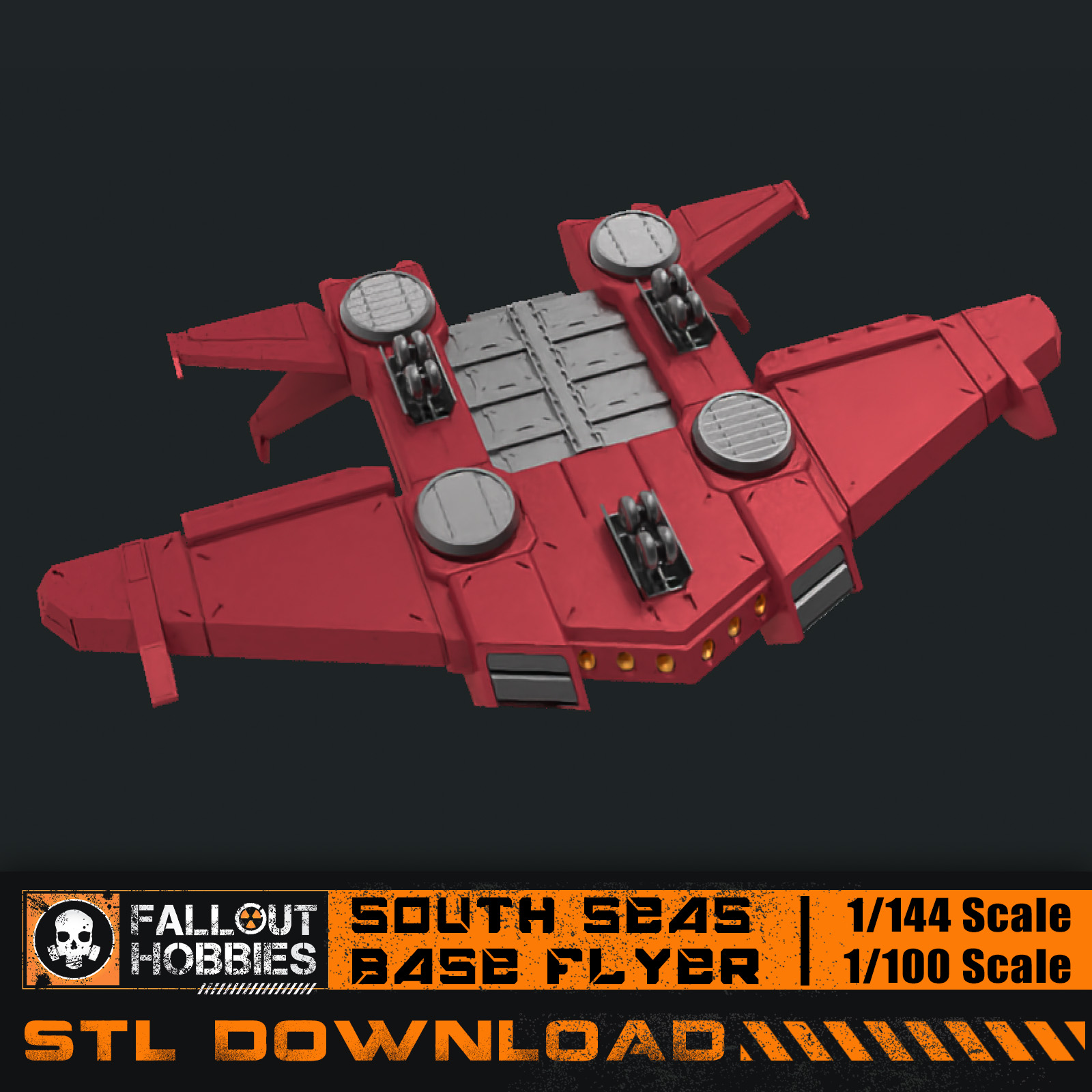 3D file South Seas Base Flyer 1/100 1/144・3D printable model to ...