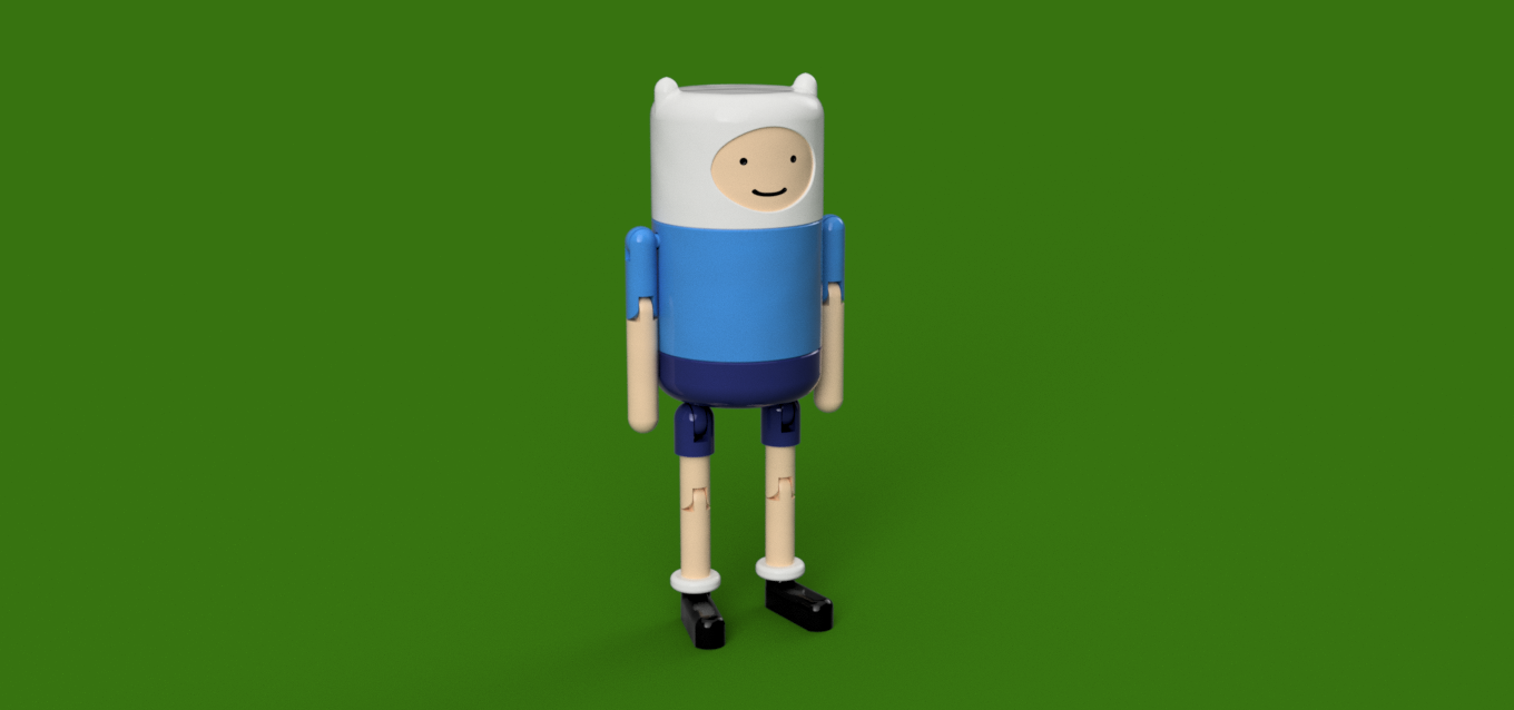 Archivo STL gratuito Finn - Juguete articulado 🎲・Idea de impresión 3D ...