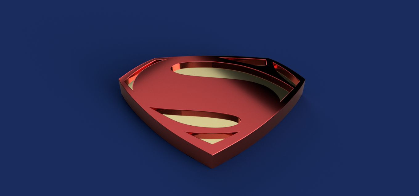 Free STL file Superman's Badge・3D print design to download・Cults