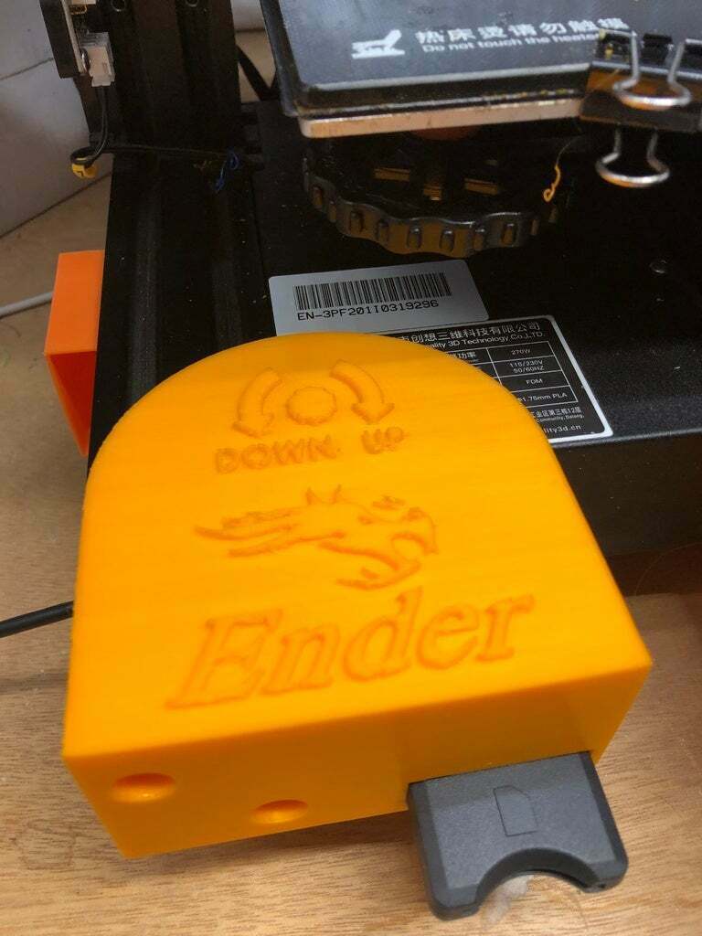 Free STL file Creality Ender 3 SD Card Extension/USB Connector ...