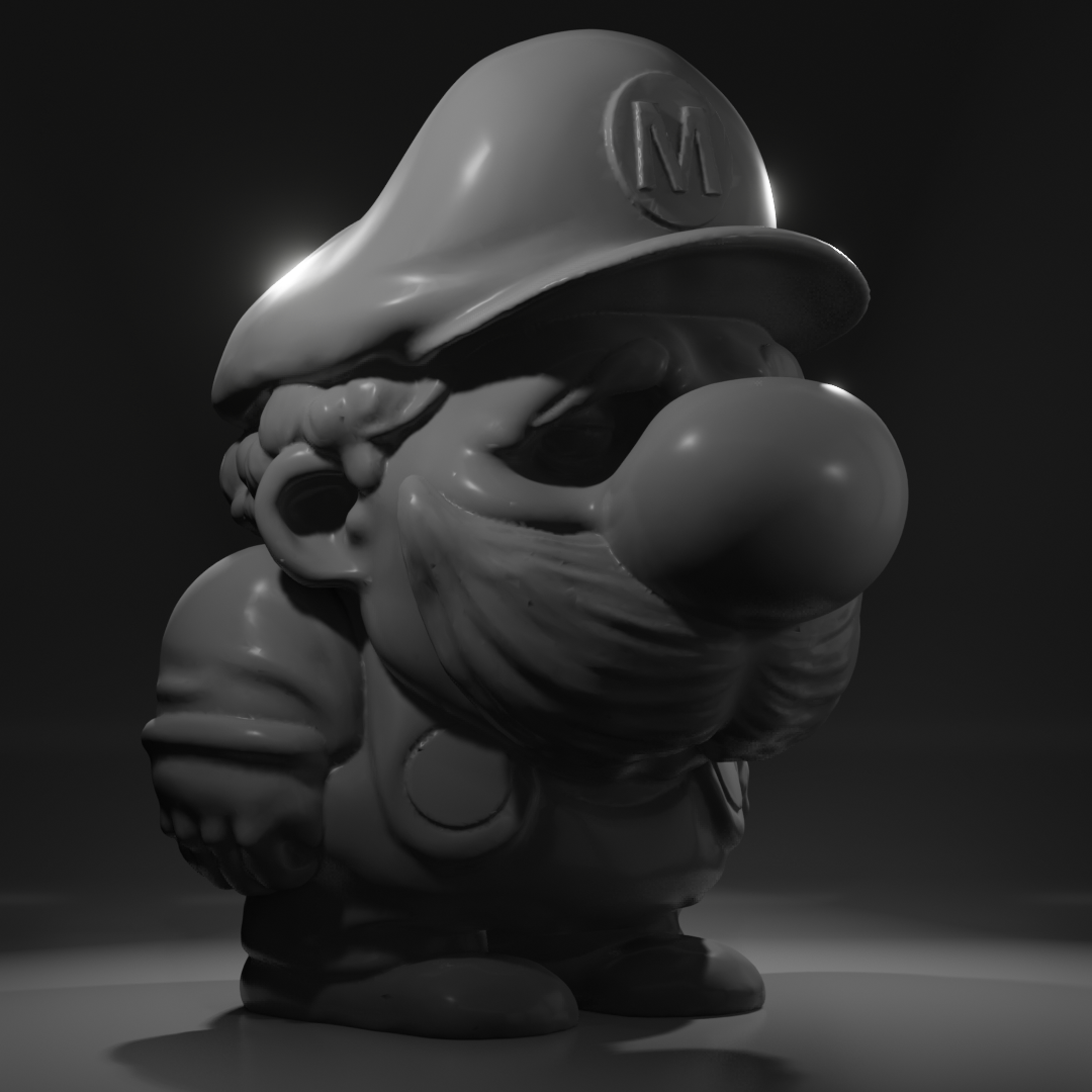 OBJ file Stylized Mario 🎨・Model to download and 3D print・Cults
