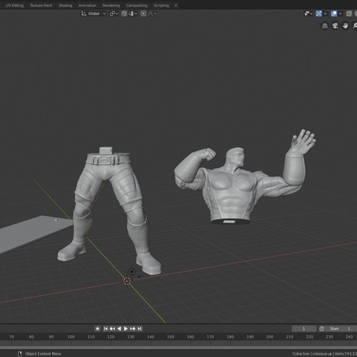 Download STL file X-men Diorama: Colossus vs Juggernaut. • 3D print ...