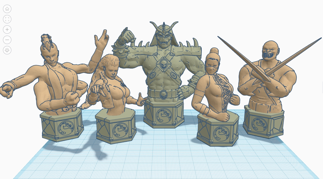 Free STL file Mortal Kombat Bust Base・3D printing design to download・Cults