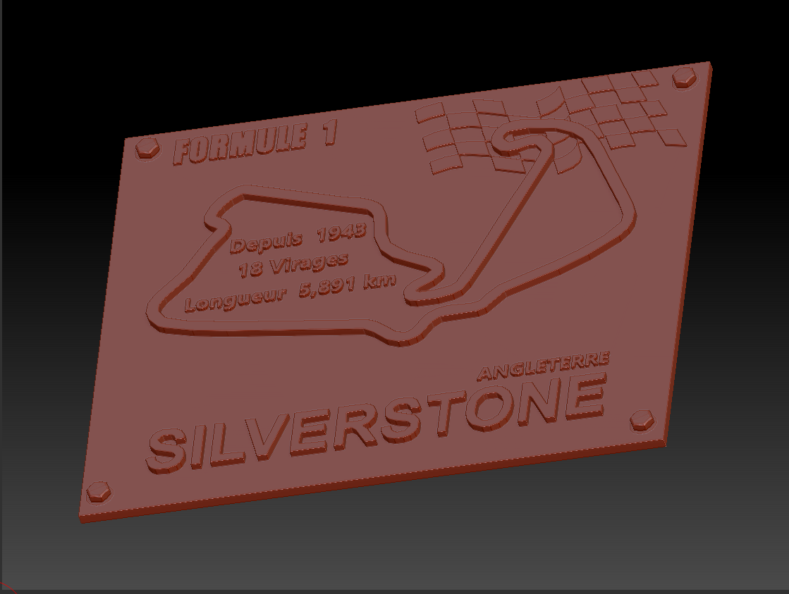STL file Silverstone Formula 1 Circuit Board・3D print design to ...