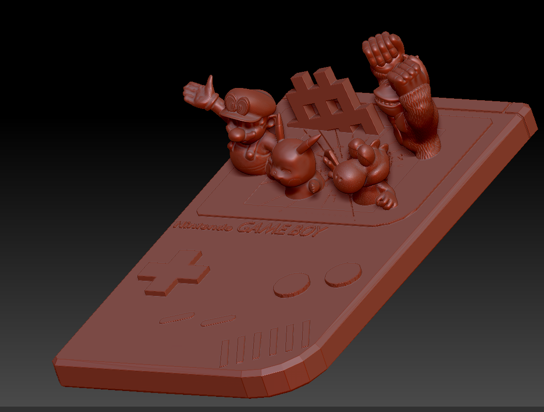 STL file Gameboy and its Heroes 🎲・Design to download and 3D print・Cults